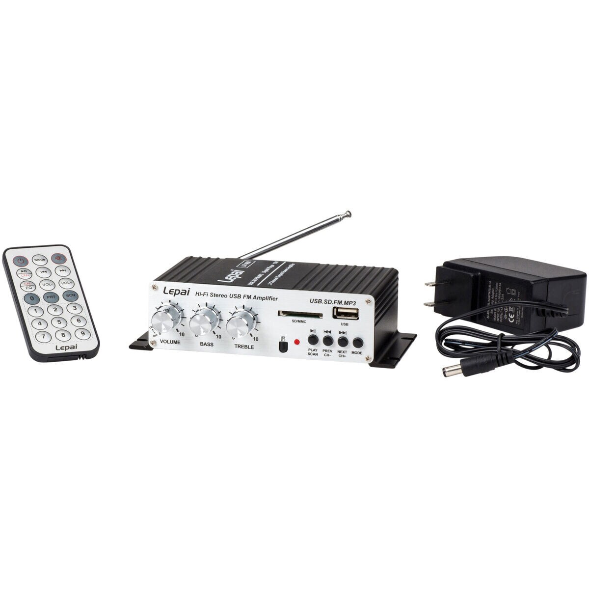 Lepai LP-A68 2 x 15W Mini Amplifier with Remote USB MP3 Media Card FM